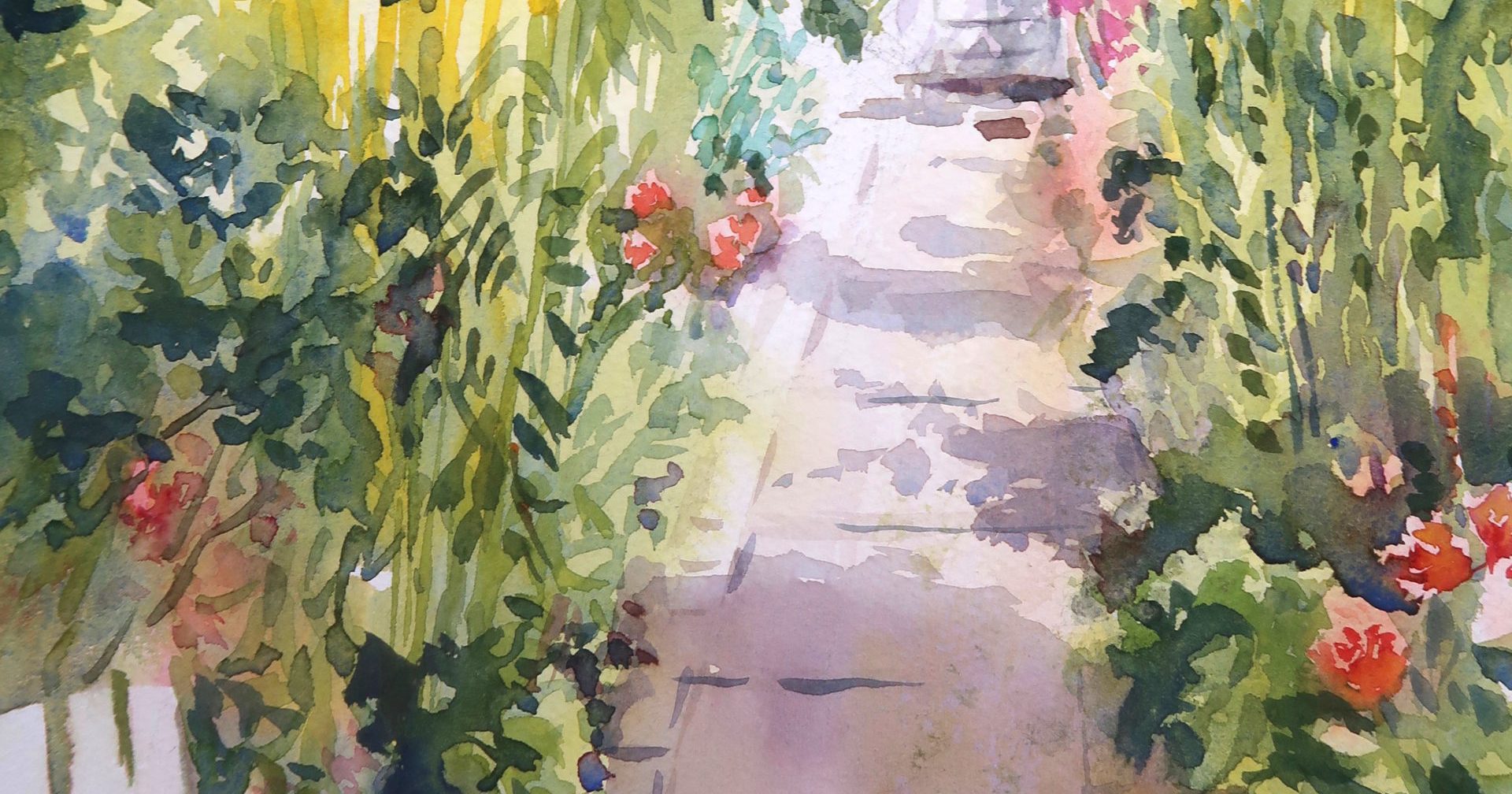 Online Watercolour Gardens Tutorials - Julie King